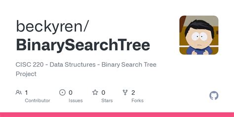 GitHub Beckyren BinarySearchTree CISC Data Structures Binary Search Tree Project