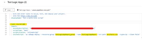 Deploy Az Cli Task In Devops Pipeline To Override Or Merge Logic App Workflows