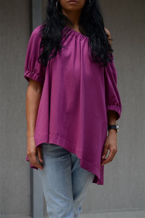Buy Violet Top Romantic Loose Top Modern Top Kotytostlelab Clothing