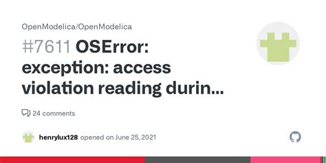 Oserror Exception Access Violation Reading During Simulation Fmu