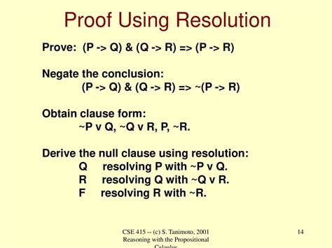 reasoning with the propositional calculus ppt download