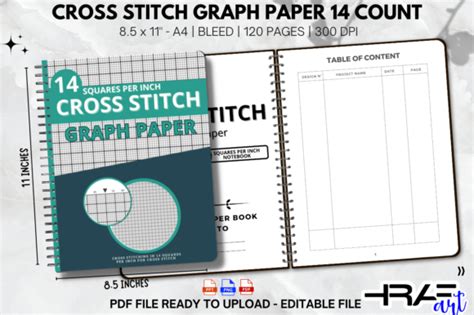 Cross Stitch Graph Paper 14 Count Graphic By Hrafart · Creative Fabrica Cross Stitch Graph Paper 14 Count Graphic By Hrafart · Creative Fabrica