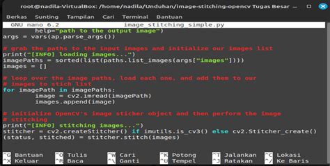 github nadylaafisarani image stitching