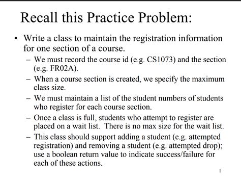 Solved Recall This Practice Problem Write A Class To Chegg