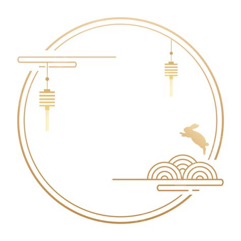 추석 테두리 텍스트 상자 한가을 축제 전통 제전 Png 일러스트 및 Psd 이미지 무료 다운로드 Pngtree