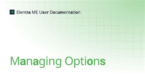 managing options elentra me user documentation