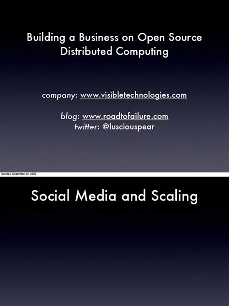Building A Business On Open Source Distributed Computing Pdf