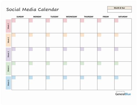 Social Media Planner Templates