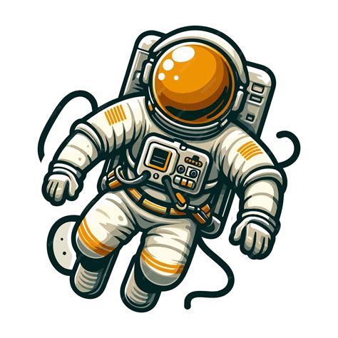 Cute Astronaut Vector Illustration Premium Ai Generated Vector