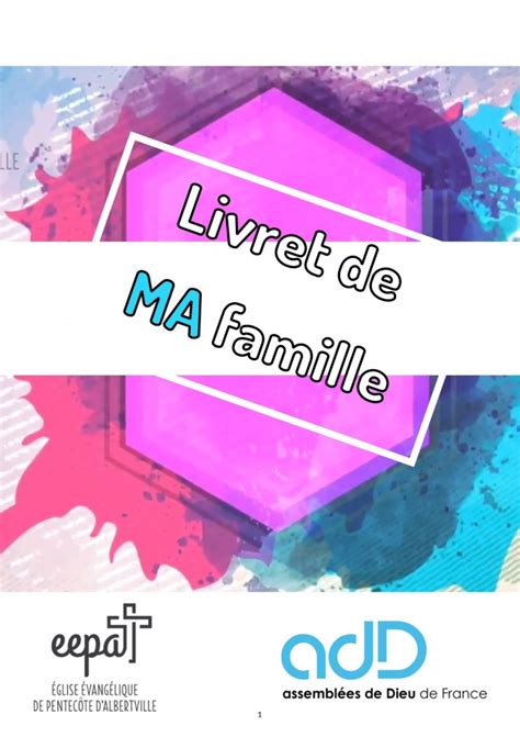 Livret De Ma Famille Eepa Albertville