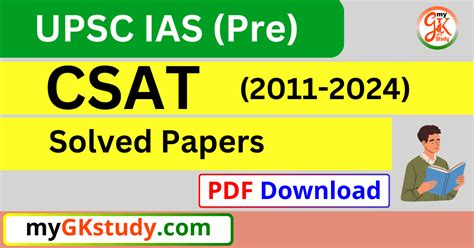 Upsc Csat Solved Papers Hindi Gk Gk Question Answer
