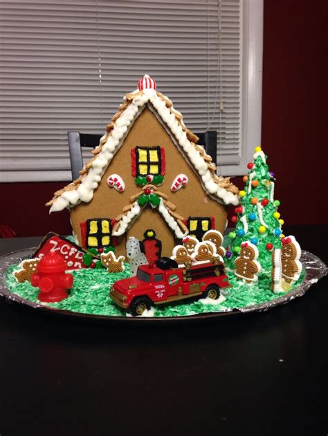 Gingerbread Firehouse Christmas Gingerbread House Gingerbread House