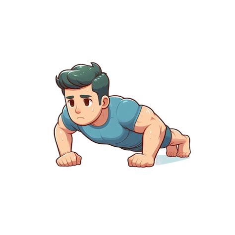 Guys Doing Push Ups Vectors And Illustrations For Free Download Freepik