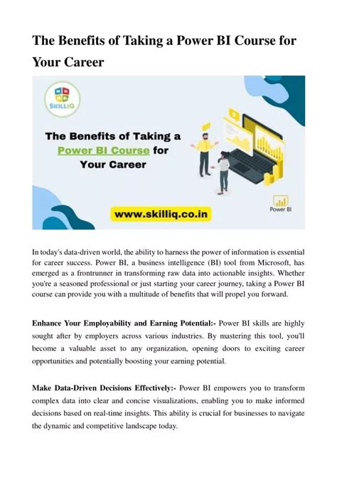 ppt power bi certification course skilliq powerpoint presentation
