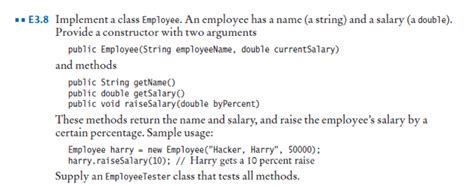 solved implement a class employee an employee has a name a