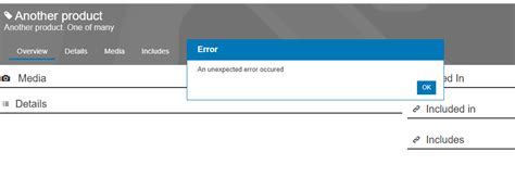 Unexpected Error In Inriver Contribute Inriver Community