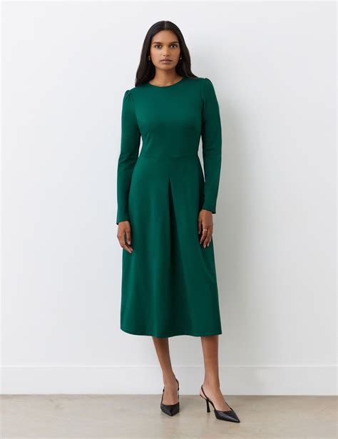 Green Midi Dresses At Mands