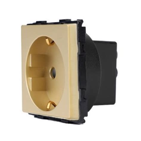 КОНТАКТ ЕДИНИЧЕН С ДЕТСКА ЗАЩИТА ЗЛАТО Luxon