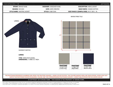 Simple Tech Pack Template