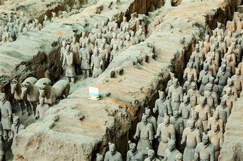 Qin Shihuang 테라코타 전사 동상 테라코타 군인 서 안 중국동남 아시아 고고학에 대한 스톡 사진 및 기타 이미지