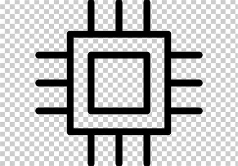 Integrated Circuit Central Processing Unit Ico Icon Png Clipart Black Central Processing Unit