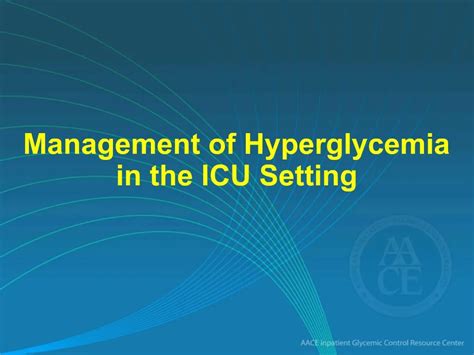 Ppt Management Of Hyperglycemia In The Icu Setting Powerpoint Presentation Id 224128