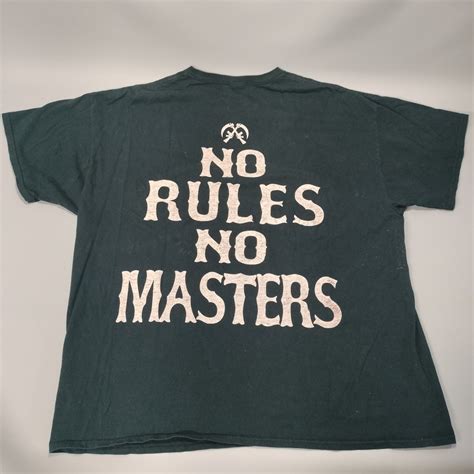 Sons Of Anarchy Samcro No Rules No Masters Black Crew Neck T Shirt Mens