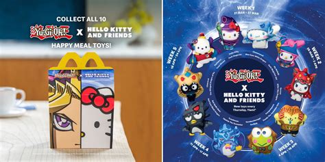 Mcdonalds Spore Has Yu Gi Oh And Hello Kitty Crossover Happy Meal Plush Toys From 21 March