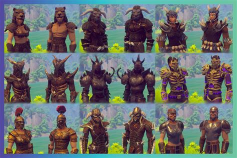 Stylized Rpg Armor Sets Bundle 캐릭터 Unity Asset Store