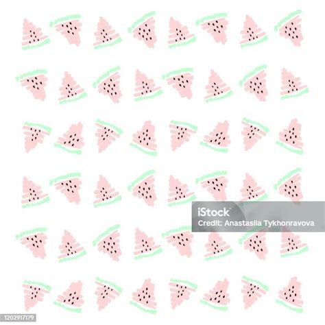 벡터 수박 배경 검은 씨앗입니다 손으로 그린 여름 음식 과일 수채화 수박 조각 그림입니다 벽지 질감 패턴 티셔츠 디자인 소녀 일기 아이콘 로고 플래너귀엽다 수박에 대한 스톡