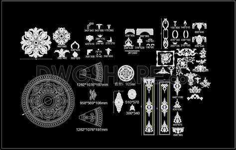 203 Free Download Of Decorative Pattern Design Cad Blocks Free Cad