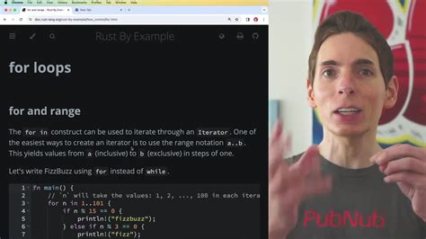 Rust By Example For Loops And Range Youtube