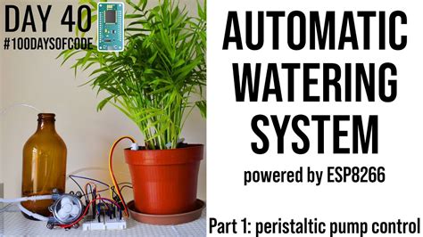 Esp8266 Plant Watering Part 13 Day 40 Of 100daysofcode In Iot Youtube