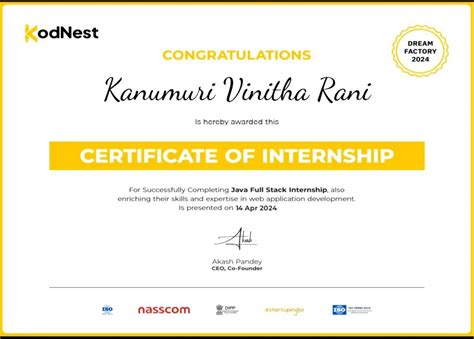 Kanumuri Vinitha Rani On Linkedin Im Happy To Share With You All That