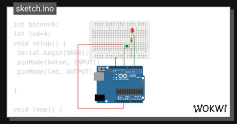 BOTON PULL UP Con Led Wokwi ESP STM Arduino Simulator