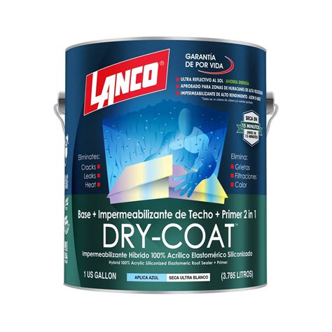 Impermeabilizante Techos Secado Rapido Dry Coat 1 Gal 3 78 L