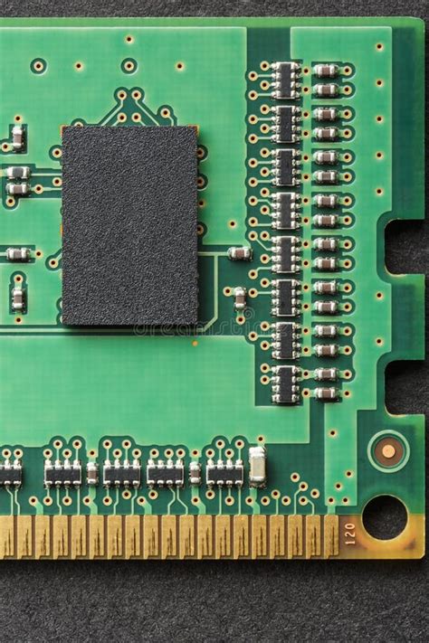 Flat Lay Graphic Still Life Close Up Of DIMM RAM Computer Memory Module Stock Photo Image Of