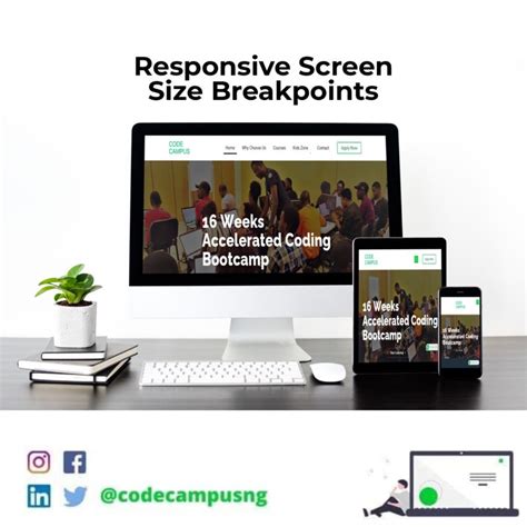 Learn About Screen Size Breakpoints At Codecampus Code Campus Posted