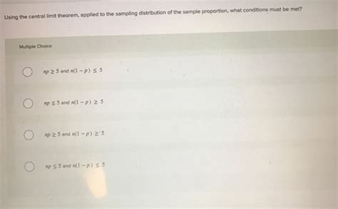 Solved Using The Central Limit Theorem Applied To The Chegg