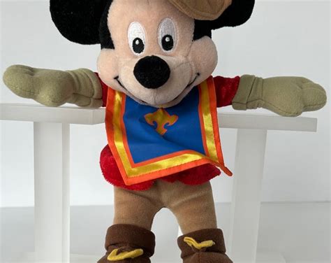 Disney Mickey Mouse Three Musketeers Soft Plush Toy 12” Stuffie Walt