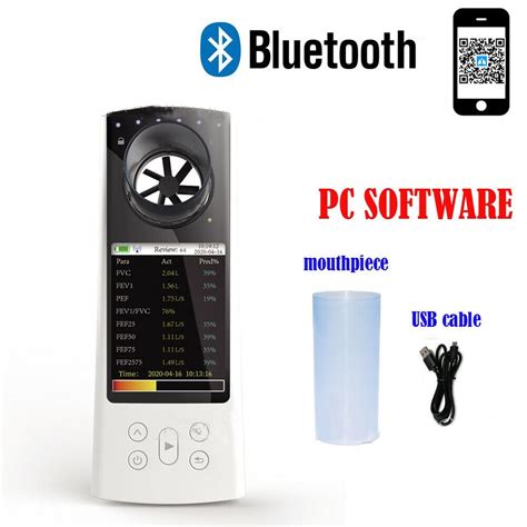 Contec Pulmonary Lung Function Tests Analyzer Portable Spirometer