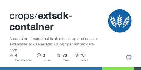 GitHub Crops Extsdk Container A Container Image That Is Able To Setup And Use An Extensible