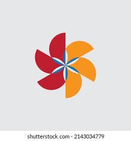 Logo Red Yellow Blue Colors Logo Stock Vector Royalty Free 2143034779