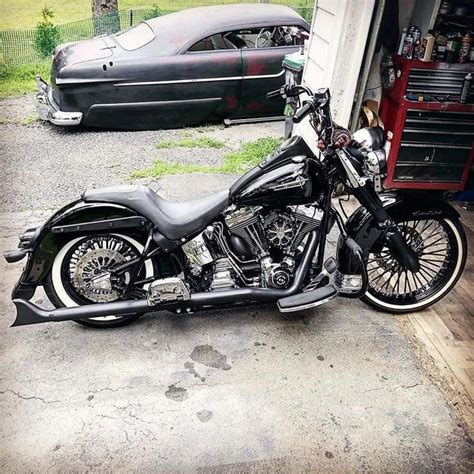Harley Softail Custom Motorcycle Chopper Harley Davidson Lowered