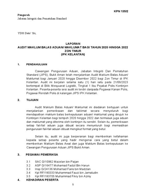 Laporan Audit Ldp Ipk Kelantan Terbaru 4 Julai Pdf Laporan Audit Ldp Ipk Kelantan Terbaru 4 Julai Pdf