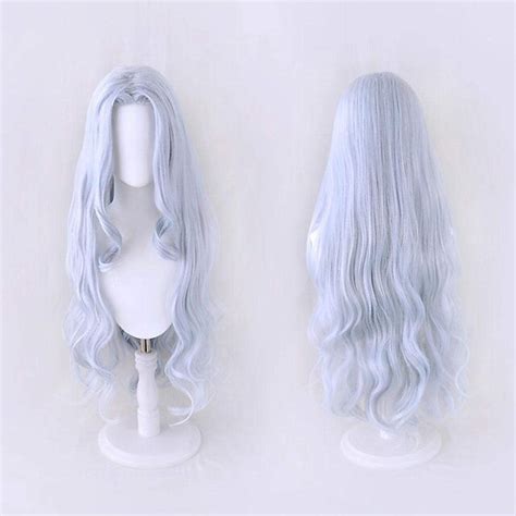My Hero Academia Eri Cosplay Wigs Boku No Hero Academia Eri S Wigs Gray Blue Long Curly Wigs