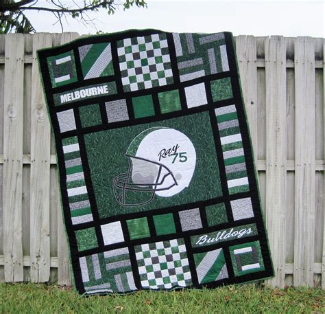 Team Quilt Applique Tutorial Sports Quilt Applique Quilt Etsy