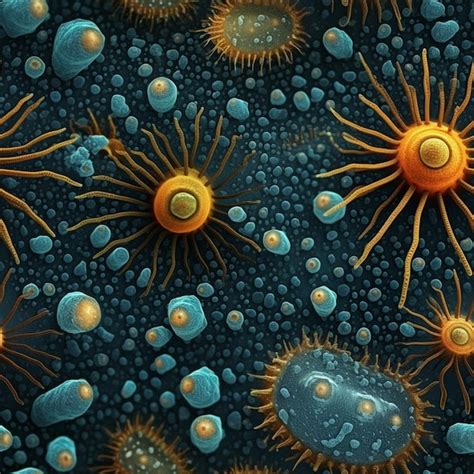 Premium Photo A Close Up Of A Group Of Different Types Of Cells