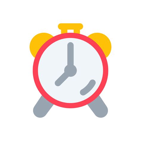 Alarm Clock Icon Line Style Vector 26703934 Vector Art At Vecteezy