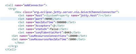 Java How To Override Jettyxml With Jettyport Stack Overflow